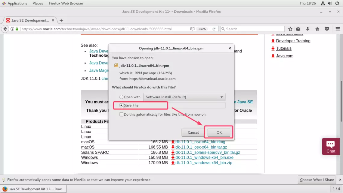 Nainštalujte Oracle JDK 11 na CentOS 7 7487_5