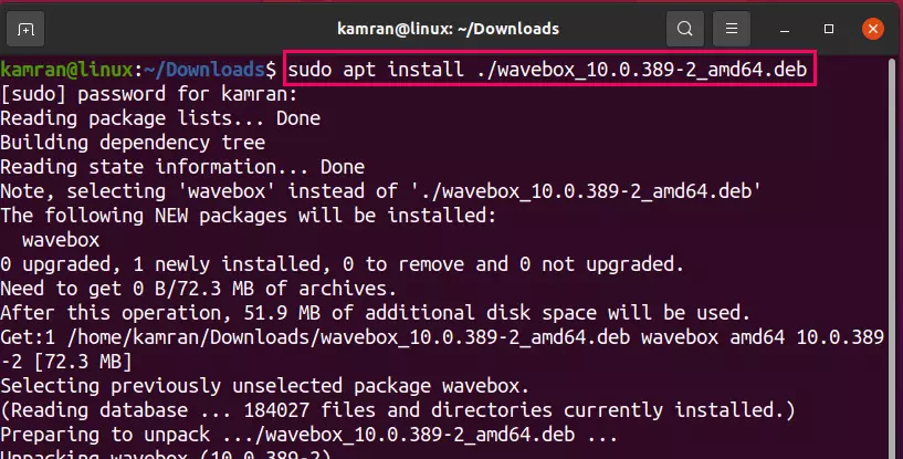 Ubuntu 20.04 дээр Wavebox суулгана уу 7514_4