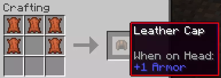 Comment faire une armure en cuir dans Minecraft 7516_3