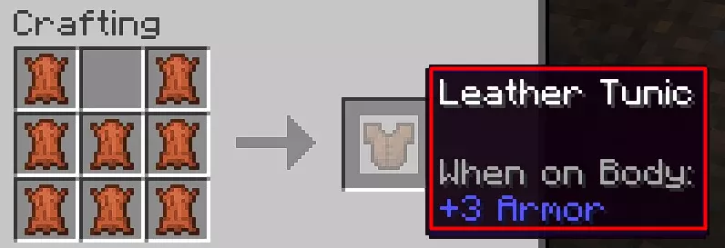 Comment faire une armure en cuir dans Minecraft 7516_4