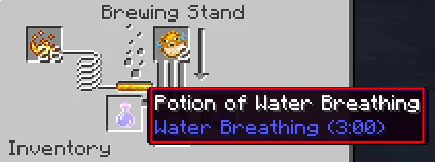 Kaip pasigaminti vandens kvėpavimo gėrimą „Minecraft“. 7523_13