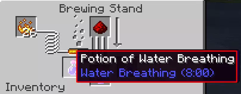 Kaip pasigaminti vandens kvėpavimo gėrimą „Minecraft“. 7523_14