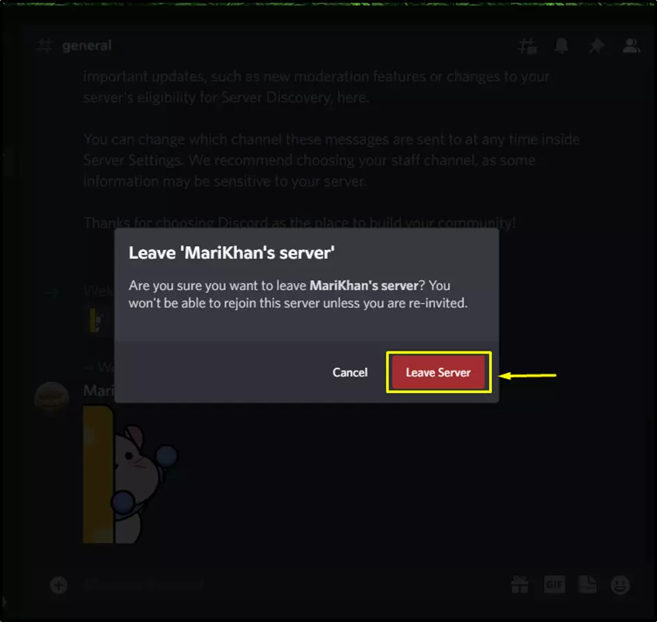 Discord Serverini masaüstündə necə tərk etmək olar 752_11