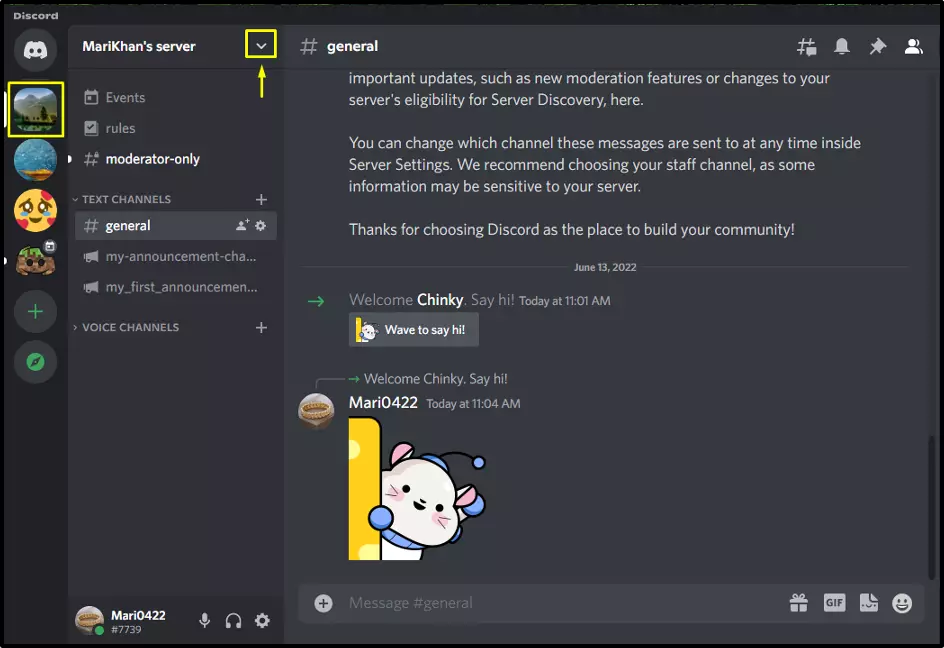 Kako ostaviti Discord server na desktopu 752_2