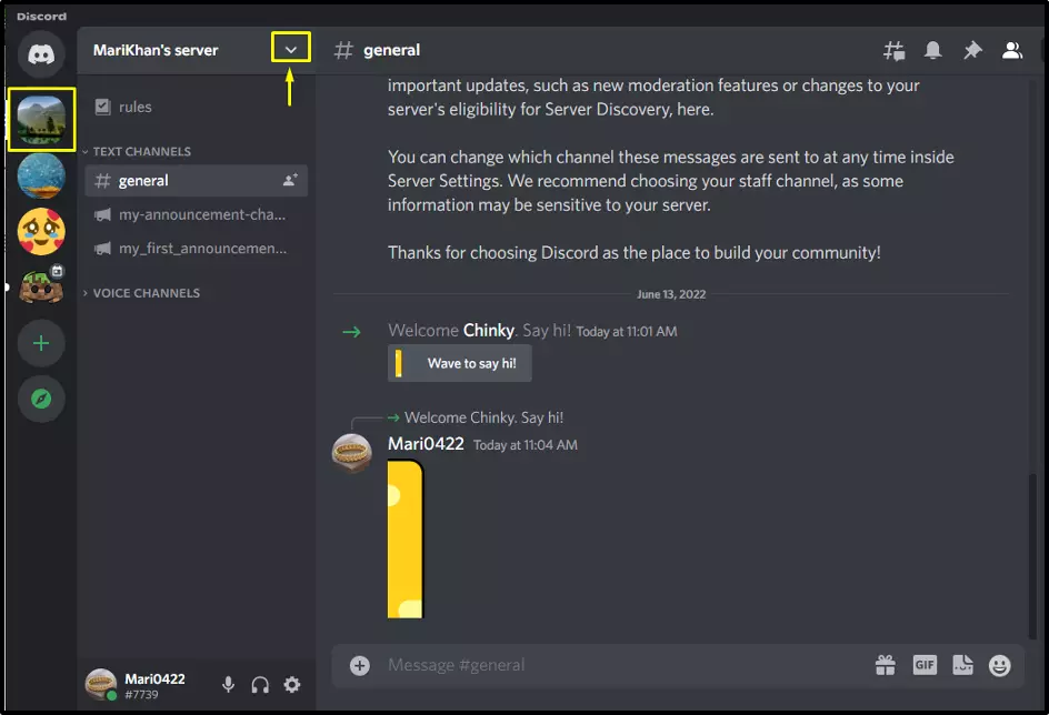 Comment quitter le serveur Discord sur le bureau 752_9