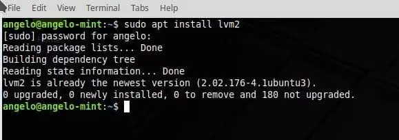 กำหนดค่า LVM บน Linux Mint 7557_1