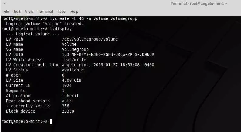 Konfigurasikan LVM pada Linux Mint 7557_9