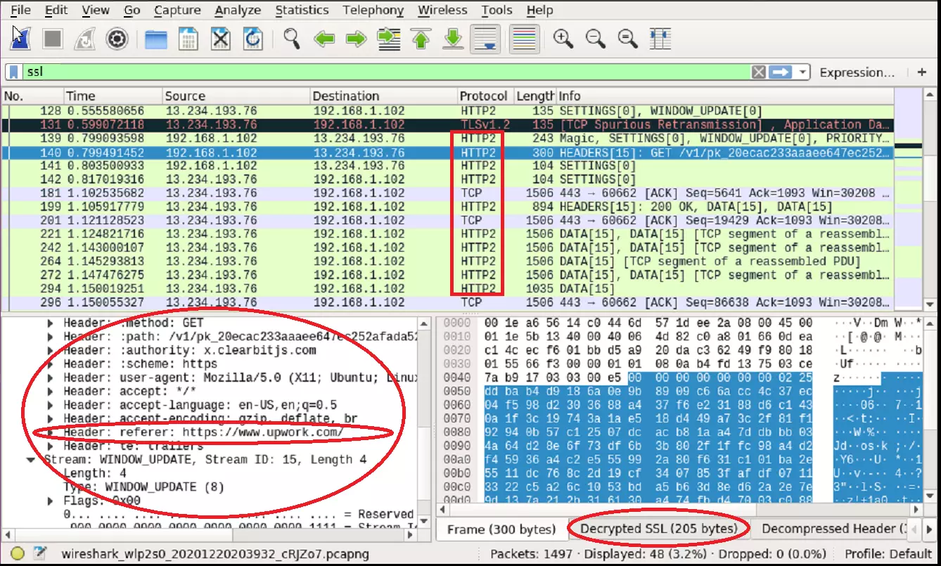 Dešifrování provozu SSL/TLS pomocí Wireshark 7564_11