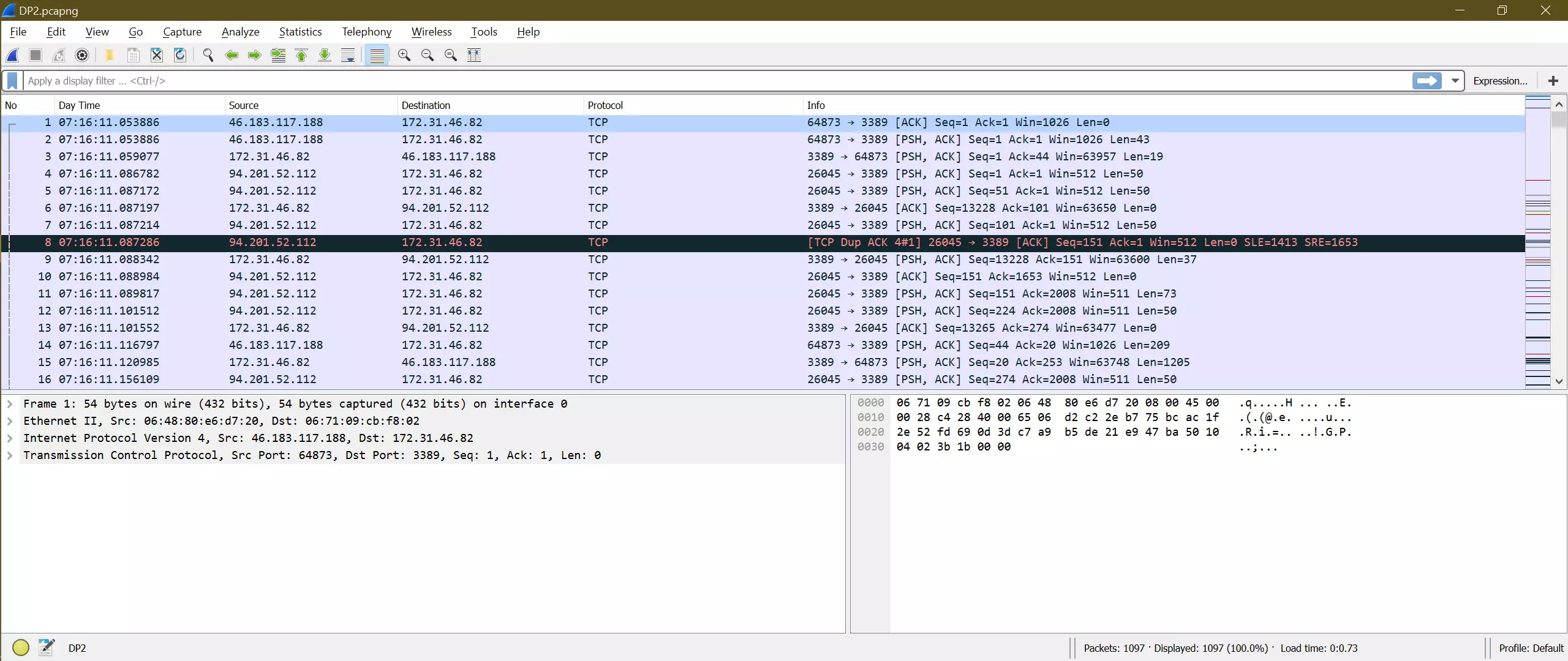 Com utilitzar Wireshark per cercar una cadena en paquets 7568_1