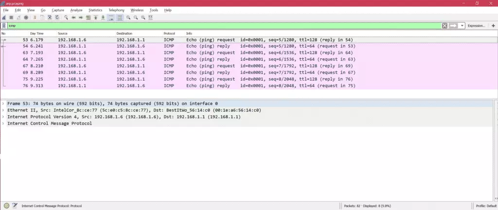 Analýza paketov ARP s Wireshark 7578_7