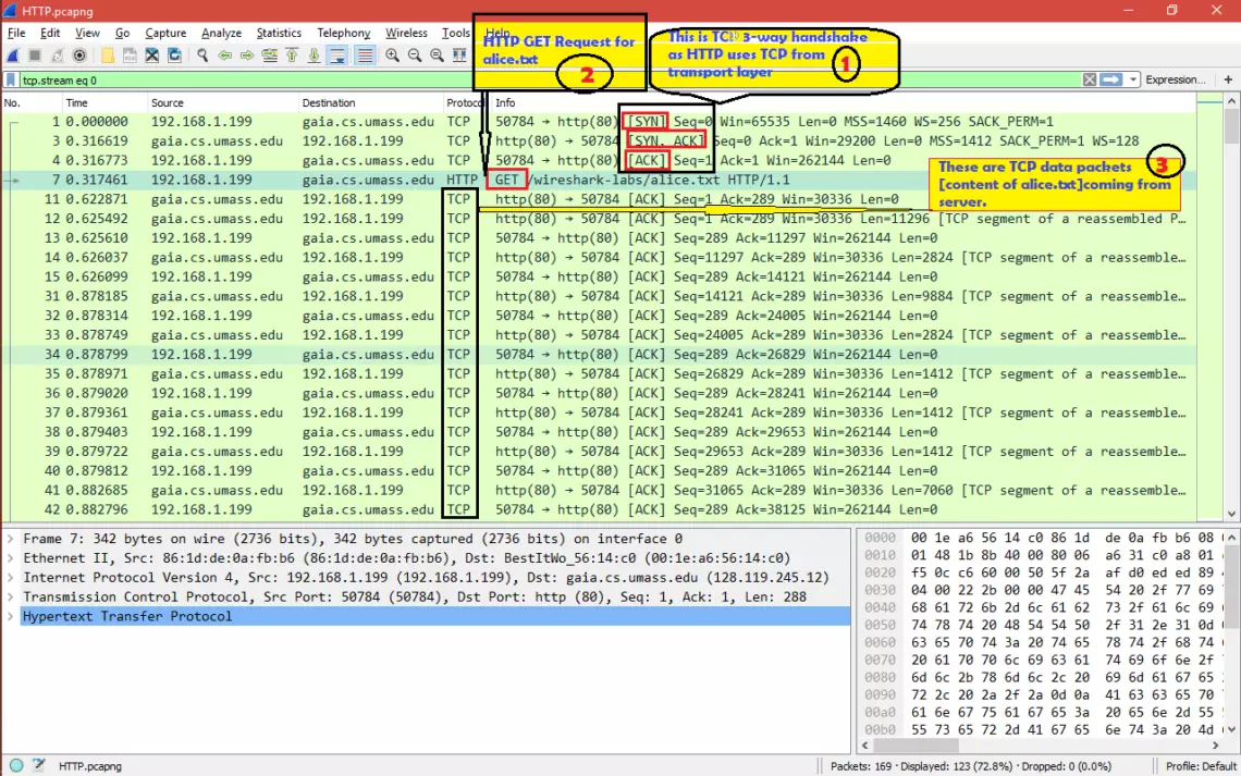 ການວິເຄາະ HTTP ໂດຍໃຊ້ Wireshark 7581_3