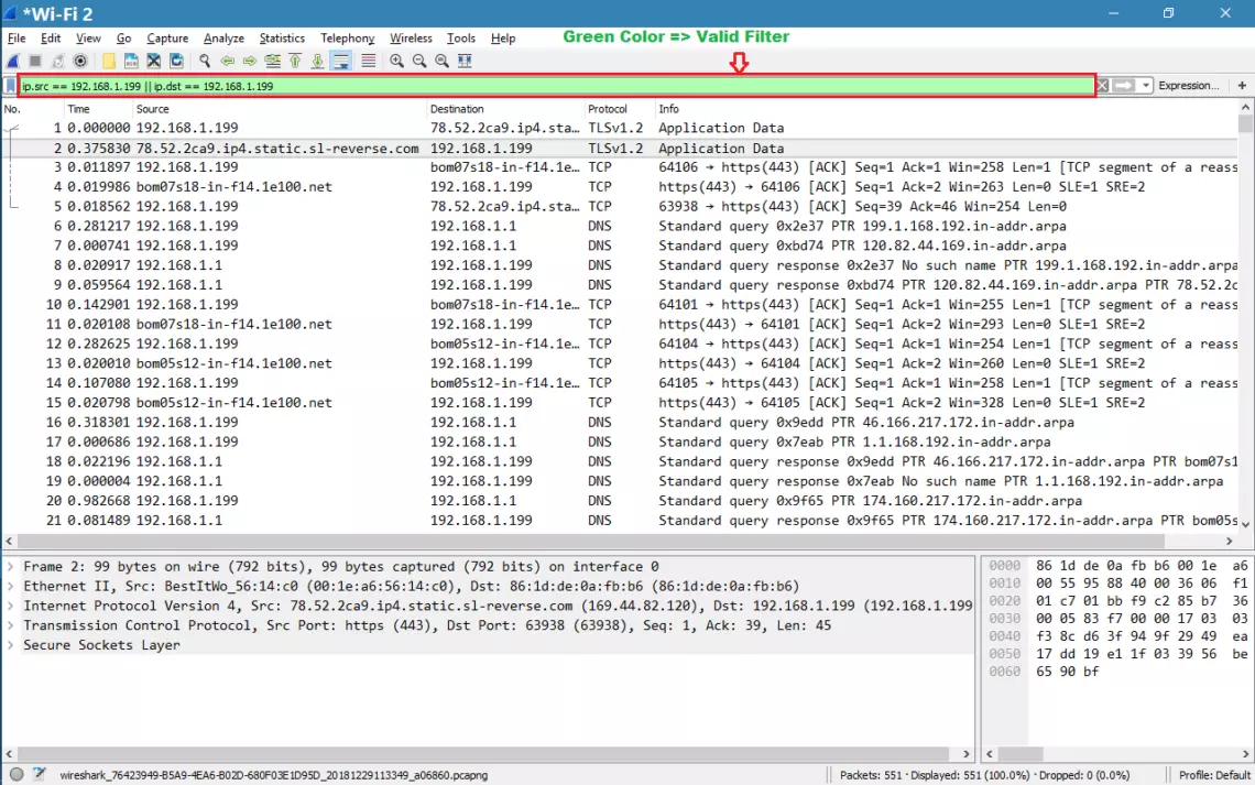 Як фільтрувати за IP-адресою в Wireshark 7582_7