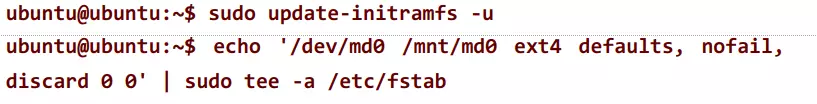 Maitiro ekugadzira RAID arrays uchishandisa MDADM pa ubuntu 7587_7