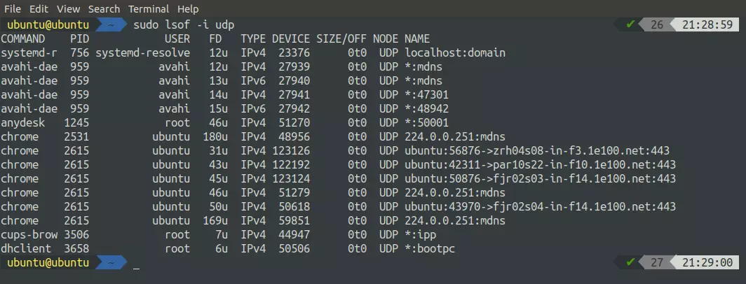 Cum să găsiți porturi deschise pe Ubuntu? 7589_14