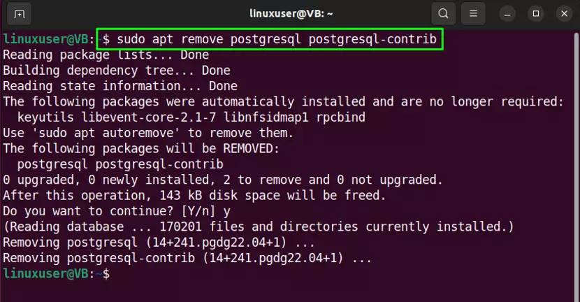 Чӣ тавр насб ва насб кардани пойгоҳи додаҳои PostgreSQL дар Ubuntu 22.04 75_13