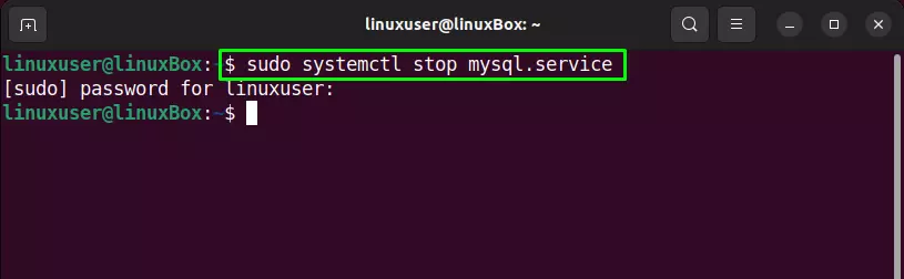 Jinsi ya Kubadilisha Nenosiri la Mizizi ya MySQL katika Ubuntu 20.04 7627_2