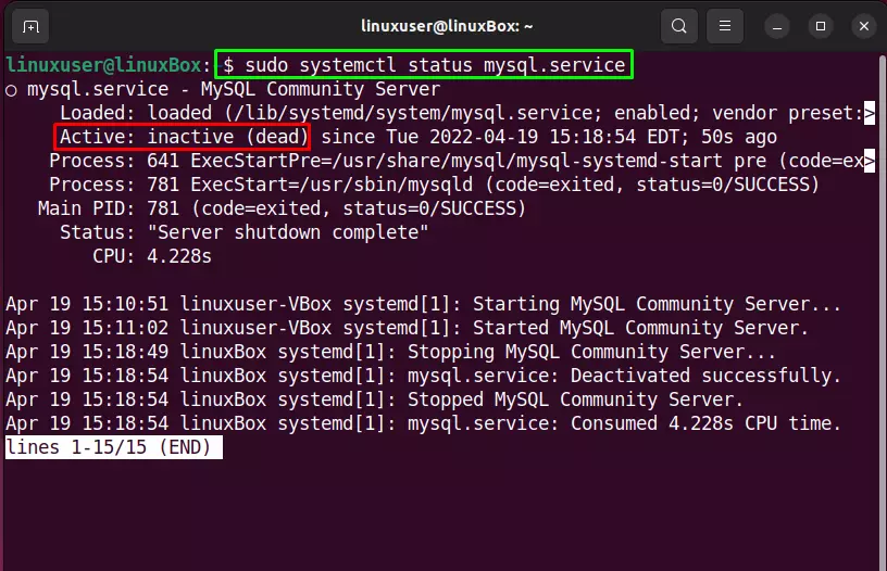 Jinsi ya Kubadilisha Nenosiri la Mizizi ya MySQL katika Ubuntu 20.04 7627_3