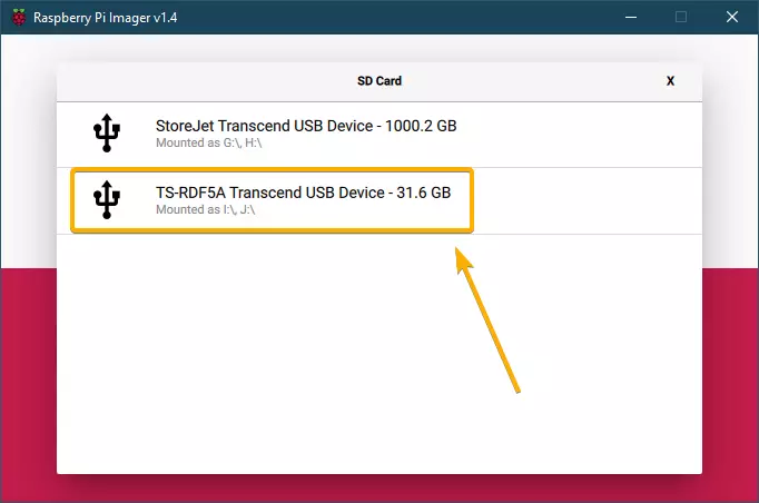 rasberi pi imager- danna kan microsd