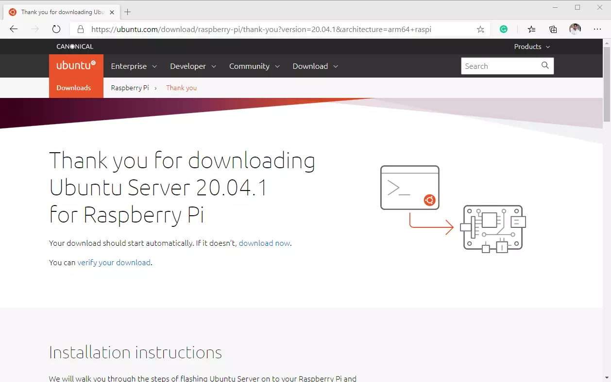 Усталюйце Ubuntu Desktop 20.04 LTS на Raspberry Pi 4 7664_4