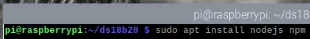 sudo apt nodejs npm نصب کړئ