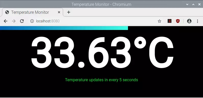 Temperaturüberwachung, wie Sie sehen können