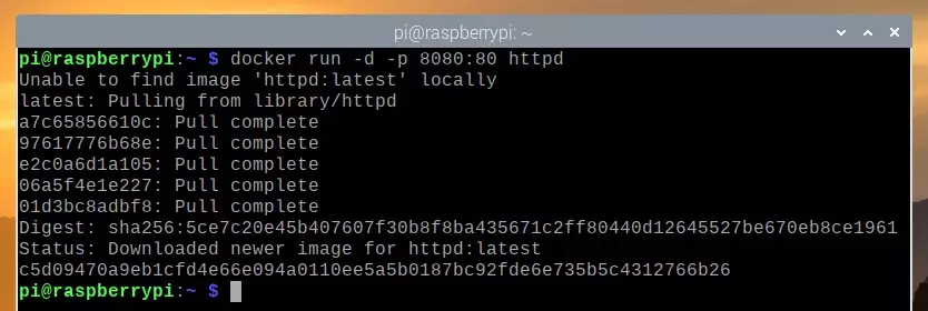 Giunsa ang Pag-install sa Docker sa Raspberry Pi 4 7682_29