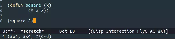 Emacs . में लिस्प का उपयोग करना 7700_1