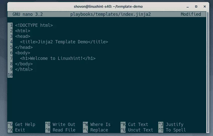 Kako koristiti Ansible Template Module 7740_12