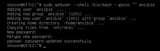 Avtomatlashtirish uchun Debian-ga Ansible-ni o'rnating 7742_21