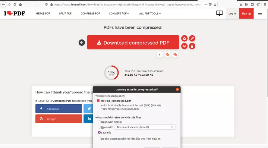 Hoe de PDF-grootte in Ubuntu te verkleinen 7753_3