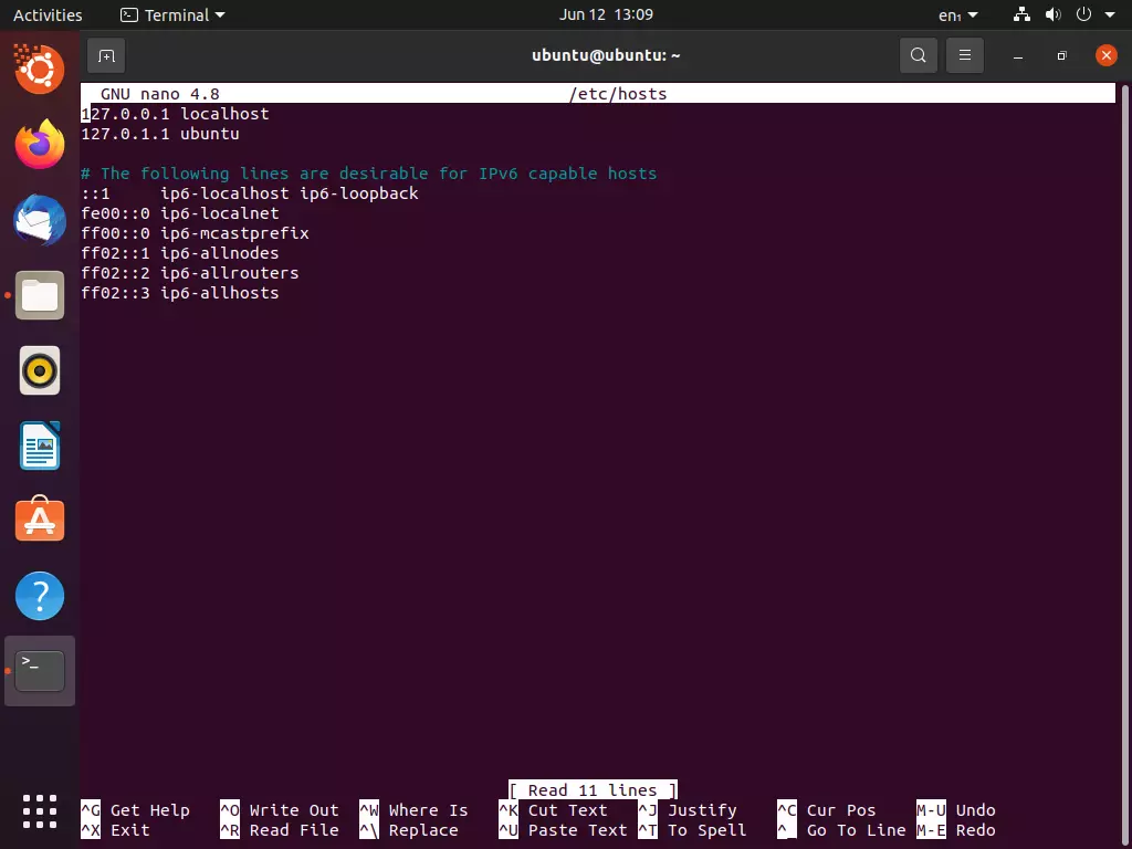 Kako znova naložiti /etc/hosts po urejanju v Linuxu? 7759_1