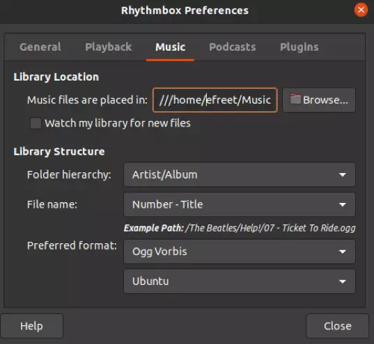 Hoe Rhythmbox op Ubuntu te installeren en aan te passen 7766_6