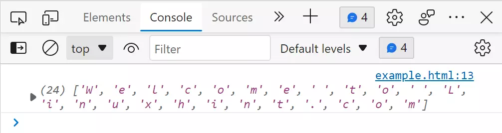 String split() -menetelmä JavaScriptissä | Selitetty 7775_3