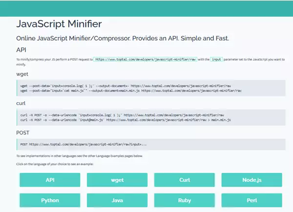 Top 7 Беҳтарин абзорҳои минификатсияи JavaScript 7788_2