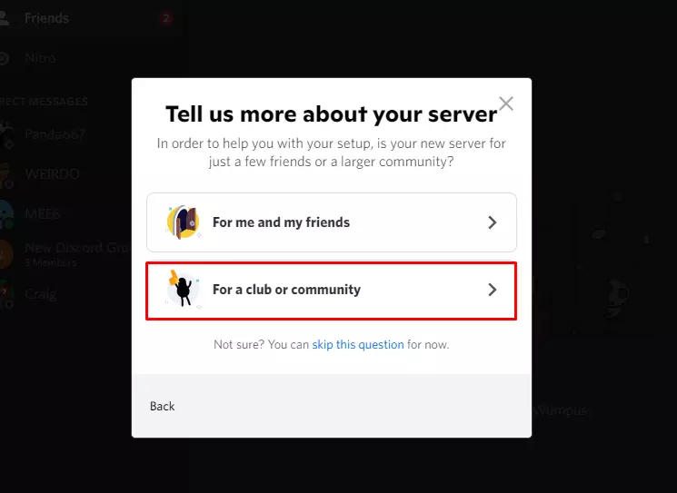 Auala e fai ai se server Discord 7793_4