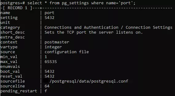 PostgreSQL เปลี่ยนพอร์ตเริ่มต้น 7813_1