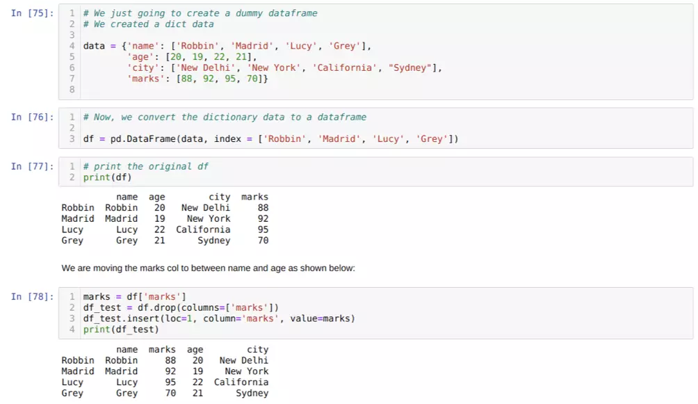 Hloov qhov kev txiav txim ntawm kab hauv Pandas dataframe 7857_7