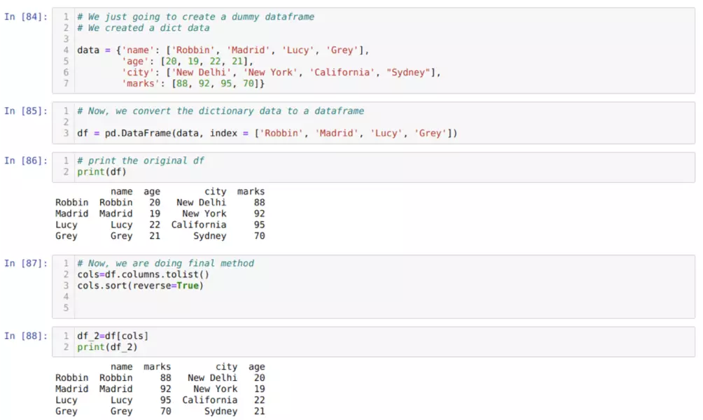 Hloov qhov kev txiav txim ntawm kab hauv Pandas dataframe 7857_9