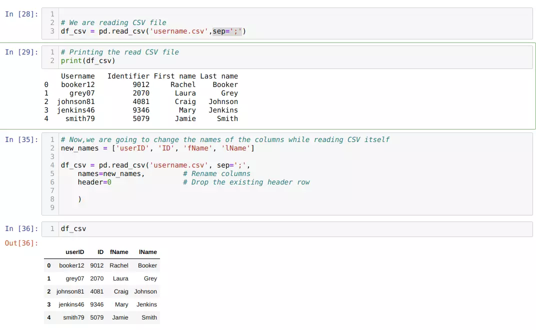 Pandas DataFrame இல் நெடுவரிசைகளை மறுபெயரிடுதல் 7859_4