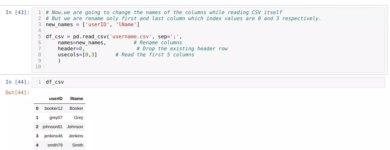 Pandas DataFrame இல் நெடுவரிசைகளை மறுபெயரிடுதல் 7859_5