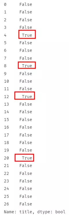 Pridobite vse vrstice v Pandas DataFrame, ki vsebujejo podani podniz 7900_1