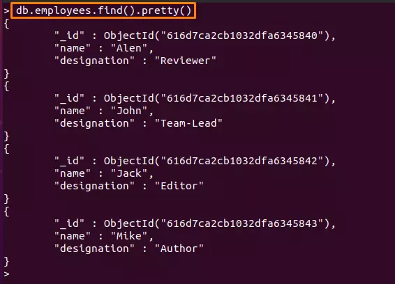 MongoDB मा आईडी द्वारा कसरी फेला पार्ने 7927_4