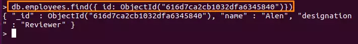 MongoDB માં id દ્વારા કેવી રીતે શોધવું 7927_5