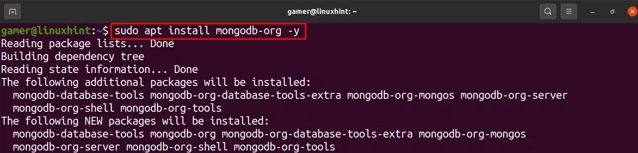Įdiekite MongoDB Ubuntu 7937_6