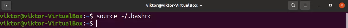 Hvordan laste bashrc på nytt i Bash 795_4