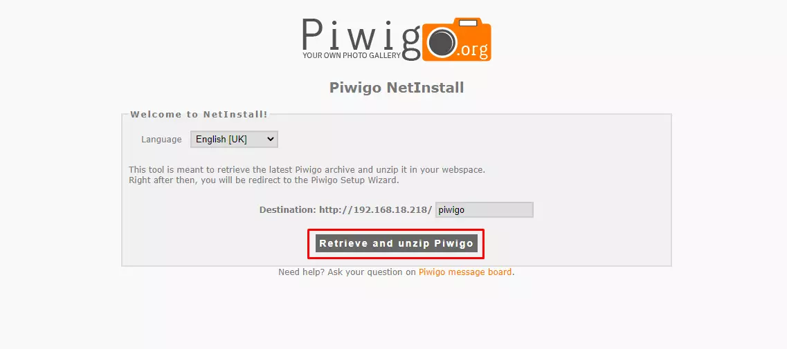 Hoe om PiWigo op Raspberry Pi te installeer 7977_11