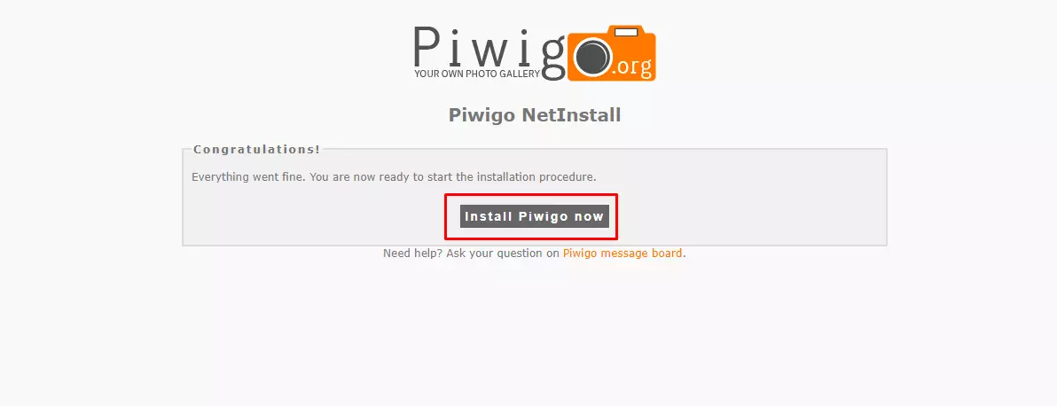 Wéi installéiert PiWigo op Raspberry Pi 7977_12