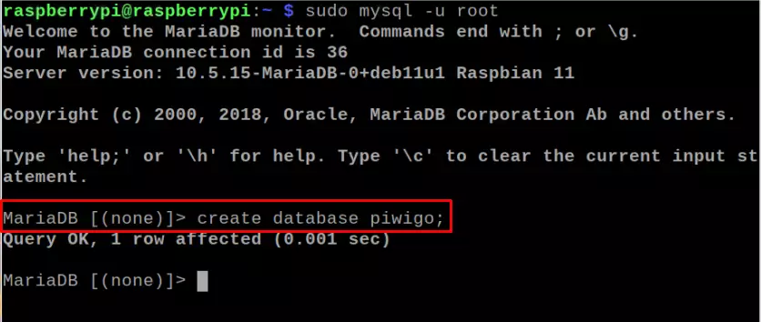 Hoe om PiWigo op Raspberry Pi te installeer 7977_3