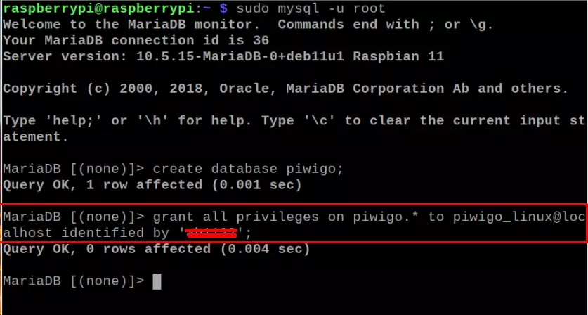 Hoe om PiWigo op Raspberry Pi te installeer 7977_4