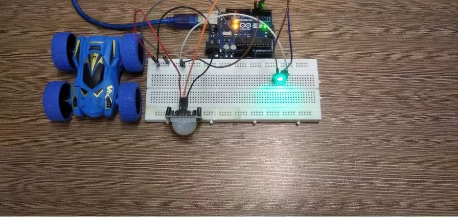 Arduino Uno ਨਾਲ PIR ਮੋਸ਼ਨ ਡਿਟੈਕਸ਼ਨ ਸੈਂਸਰ ਨੂੰ ਕਿਵੇਂ ਇੰਟਰਫੇਸ ਕਰਨਾ ਹੈ 7983_5